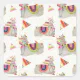 Llamarama Collection Pattern II Square Sticker | Zazzle