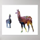 Watercolor Llama themed Baby Shower Welcome Poster | Zazzle.com