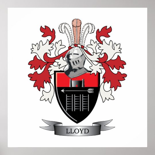 Lloyd Family Crest Coat of Arms Poster | Zazzle.com