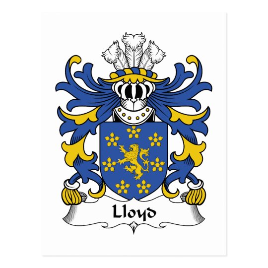 Lloyd Family Crest Postcard | Zazzle.com