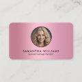 LMT Massage Therapist Custom QR Photo Business Card | Zazzle
