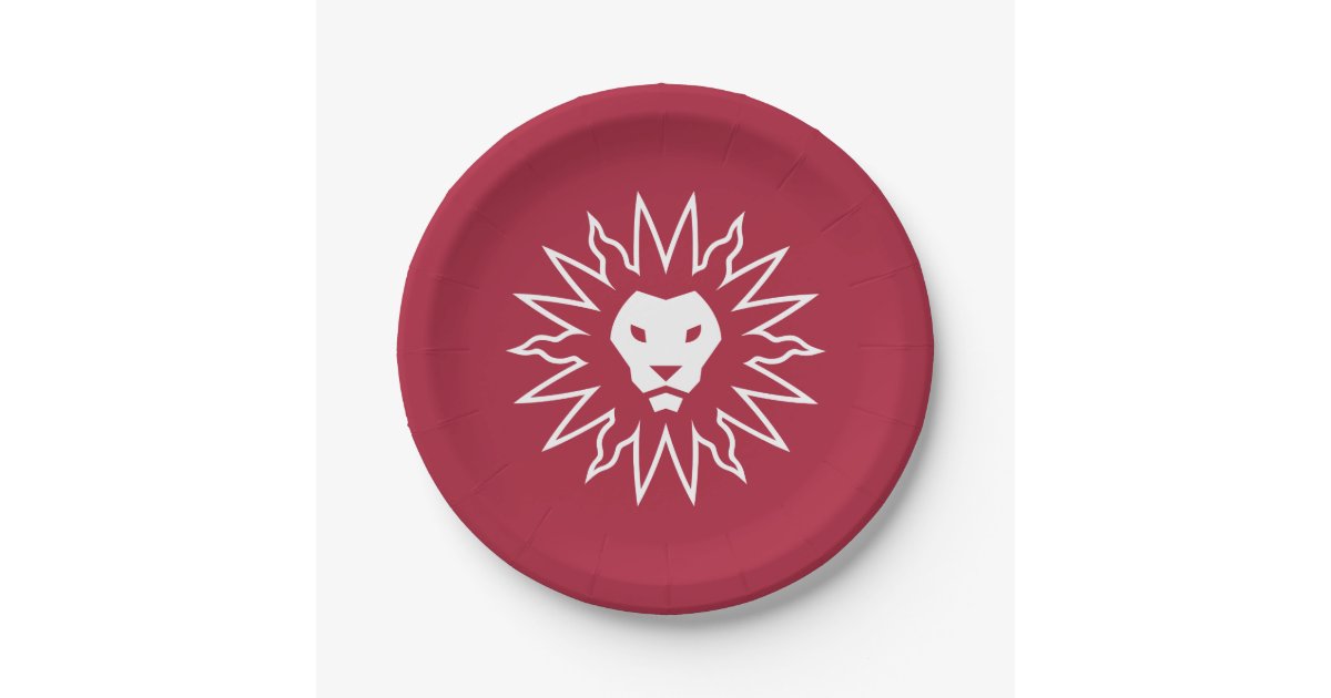 LMU Lions Logo Paper Plates | Zazzle