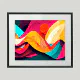 Lo - Lo Fi Colorful Abstract Art Poster | Zazzle