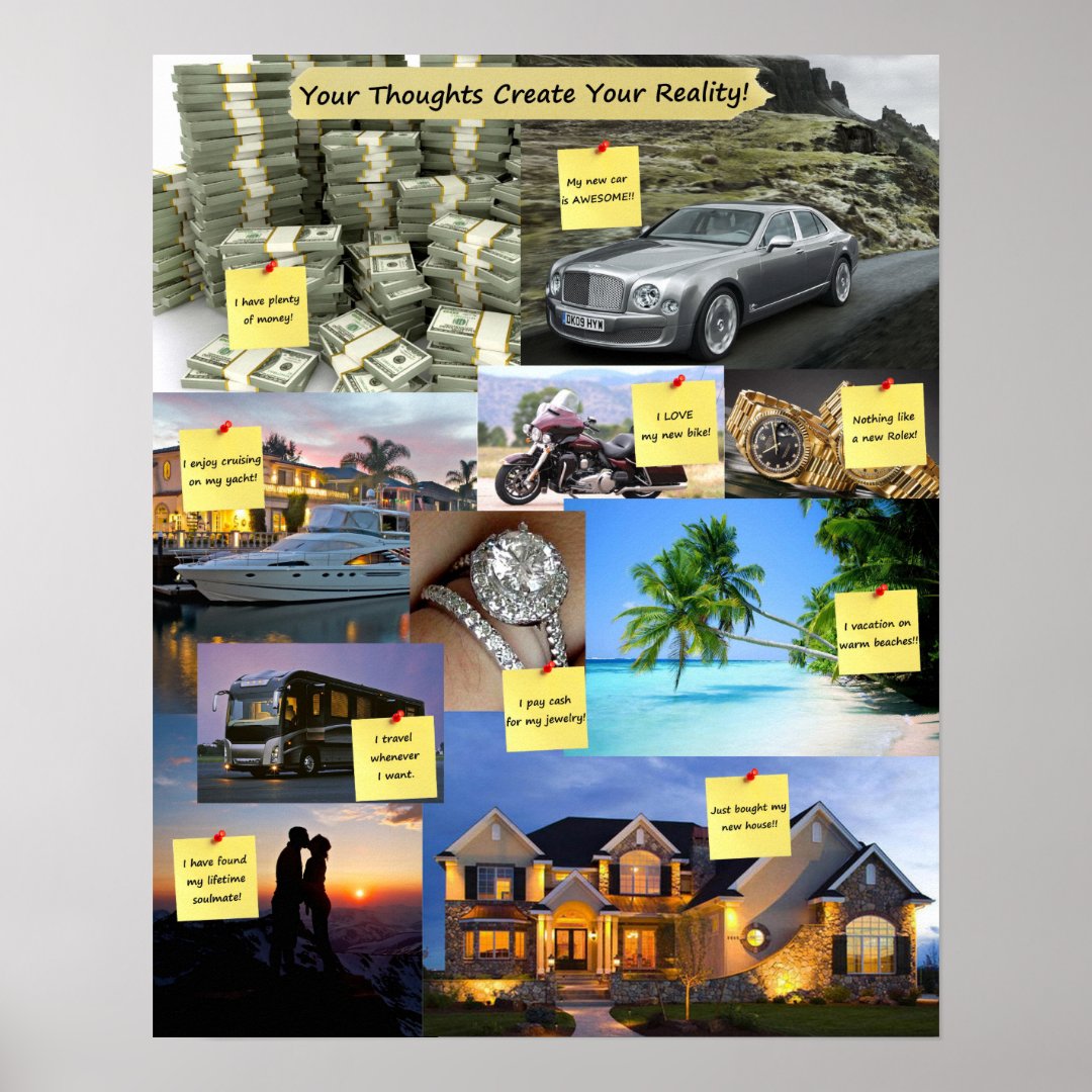 LOA Vision Board Poster | Zazzle