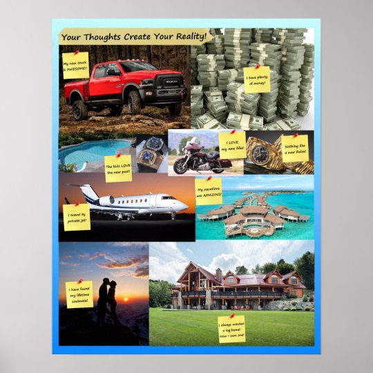 LOA Vision Board Poster 2 | Zazzle.com