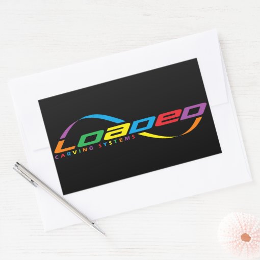 loaded longboards rectangular sticker | Zazzle