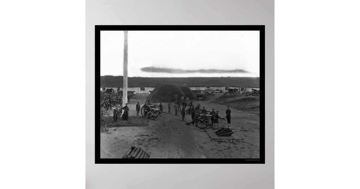 Loading a Cannon at Fort C. F. Smith 1865 Poster | Zazzle
