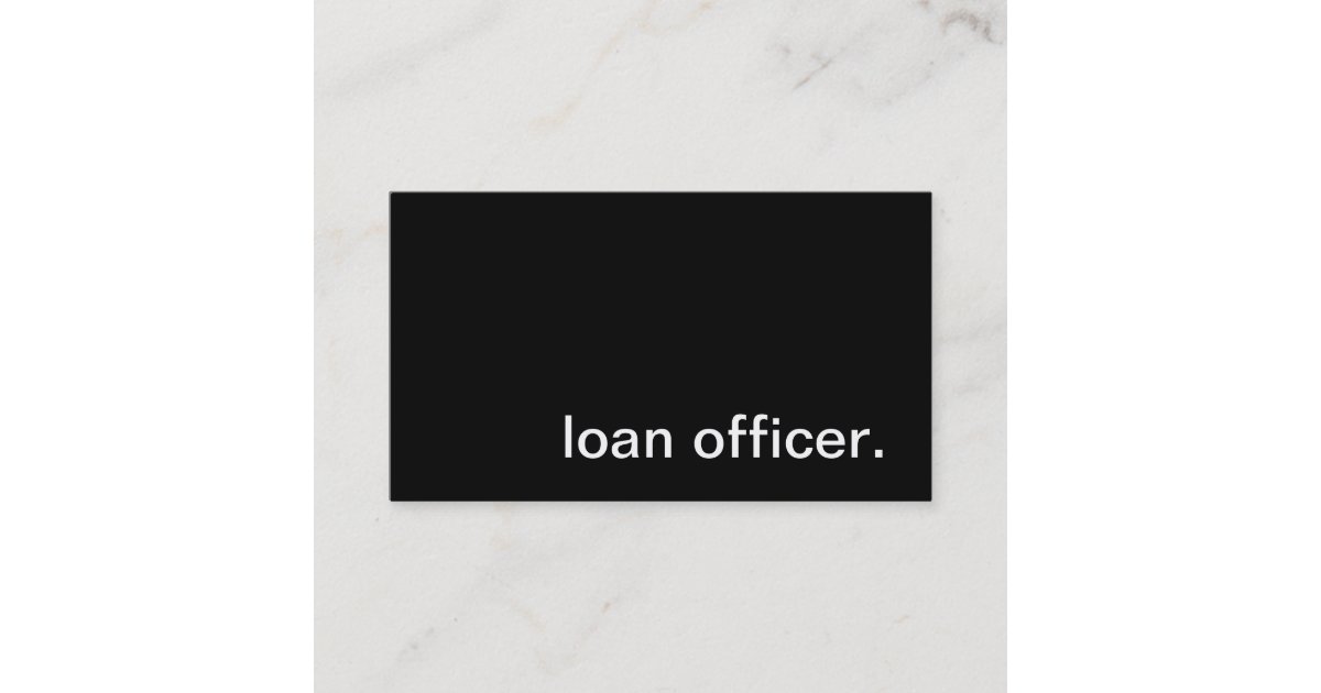 Loan Officer Business Card | Zazzle.com