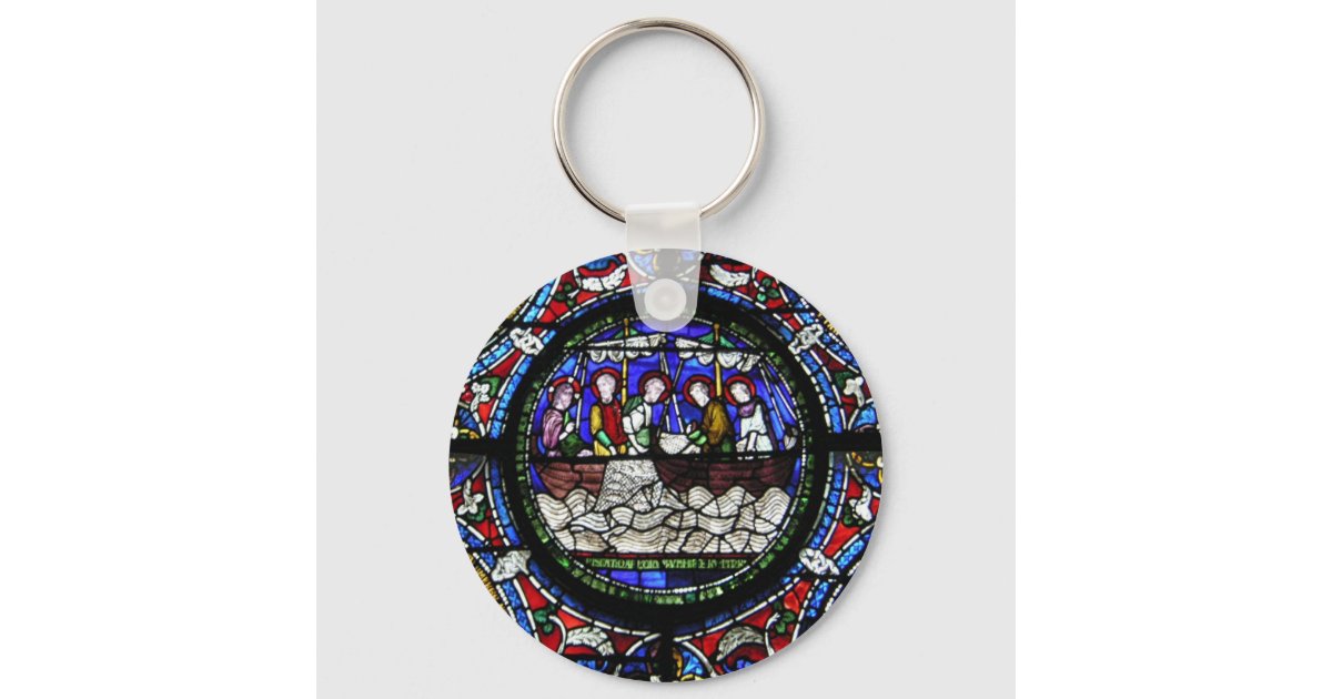 Loaves and Fishes Miracle Keychain | Zazzle