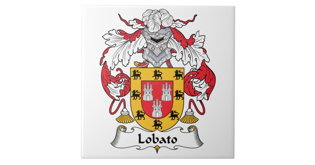 Lobato Family Crest Tile | Zazzle