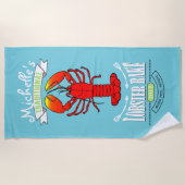 Lobster Bake Sunburn Humor ID417 Beach Towel | Zazzle