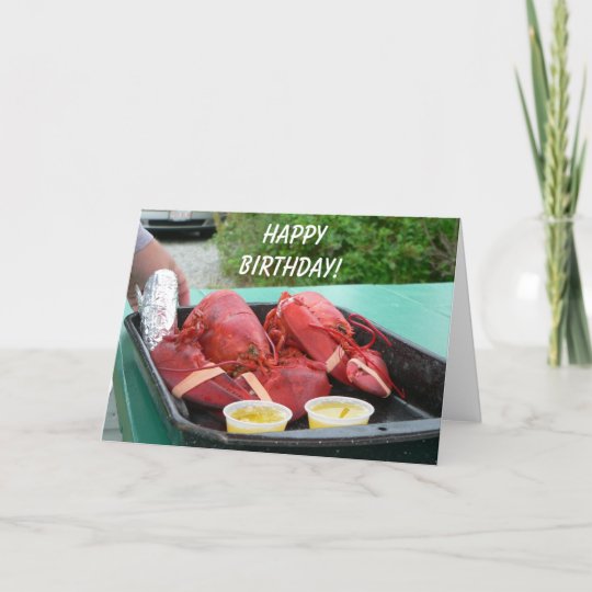 Lobster Birthday Card | Zazzle.com