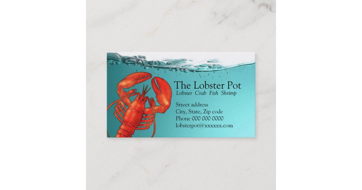 Lobster bus. card | Zazzle