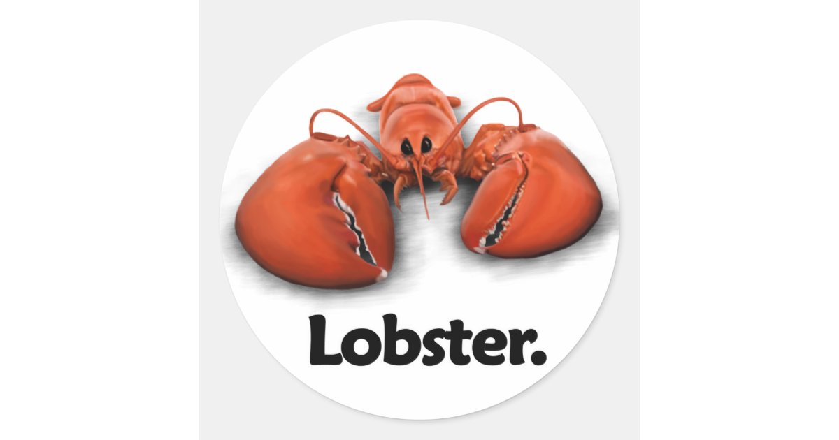 Lobster Lobster. Classic Round Sticker | Zazzle