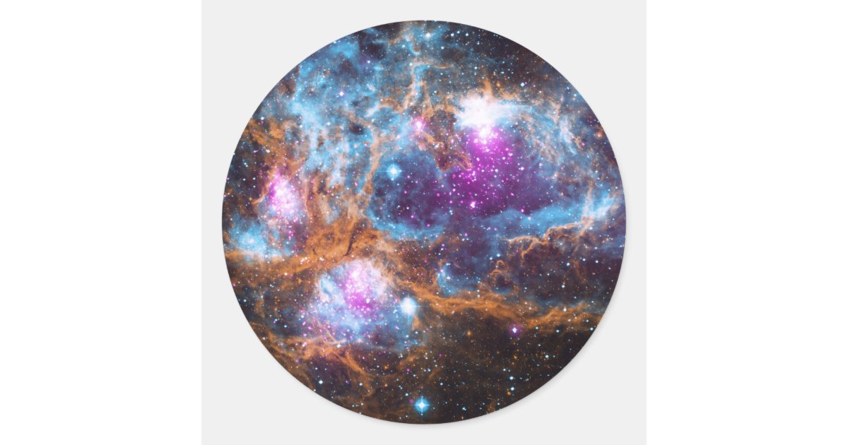 Lobster Nebula Classic Round Sticker | Zazzle