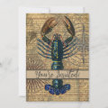 Lobster Shellfish Seafood Maine Classic Ocean Invitation | Zazzle