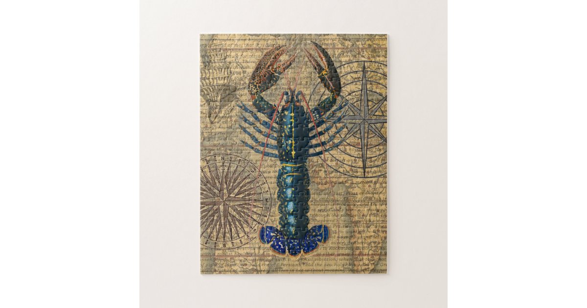Lobster Shellfish Seafood Maine Classic Ocean Jigsaw Puzzle | Zazzle