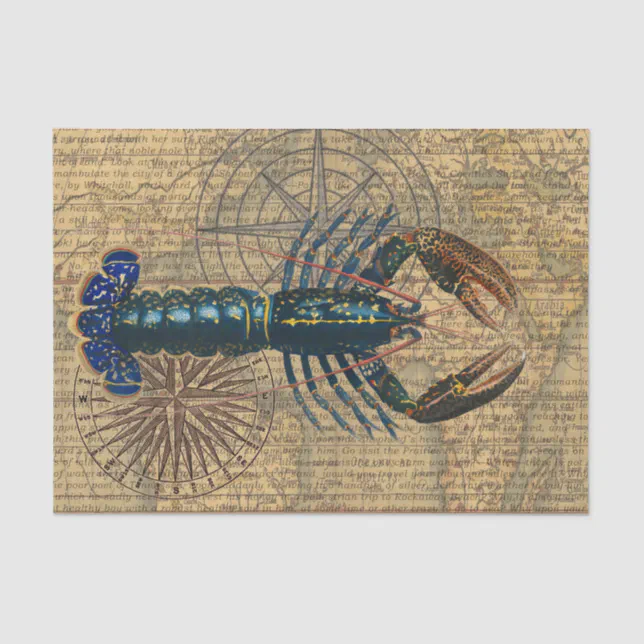 Lobster Shellfish Seafood Maine Classic Ocean Tissue Paper | Zazzle