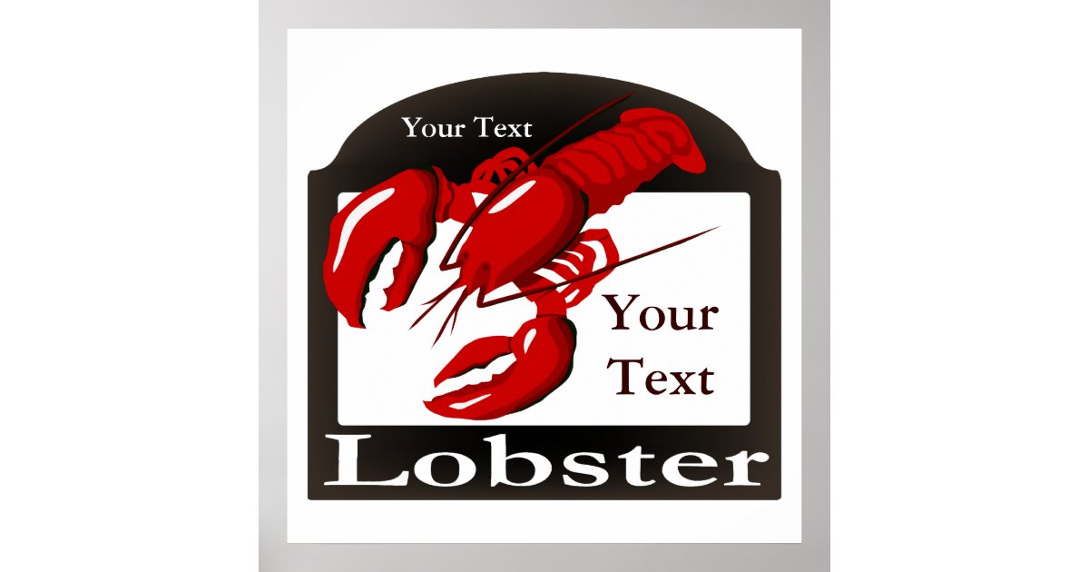 Lobster Sign Design Template | Zazzle