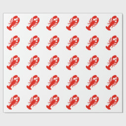 Lobster Wrapping Paper | Zazzle