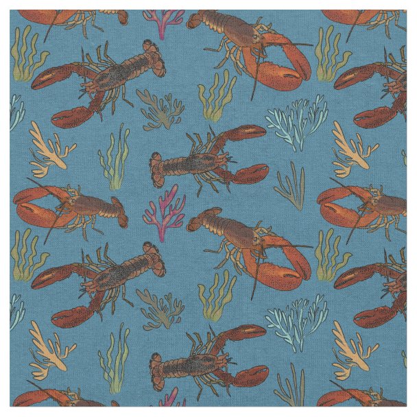 Lobster Fabric | Zazzle