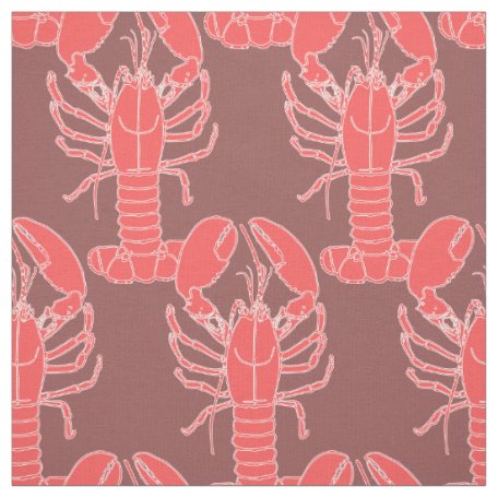 Lobster Fabric | Zazzle