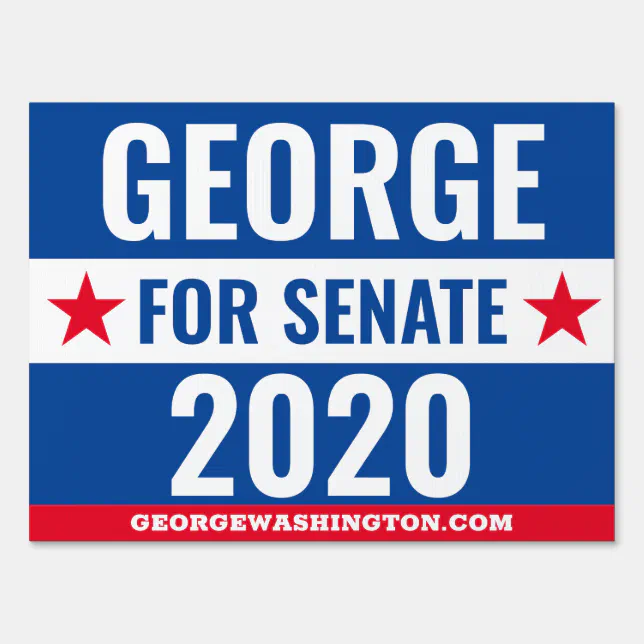 Local Election Candidate Politician Yard Sign | Zazzle