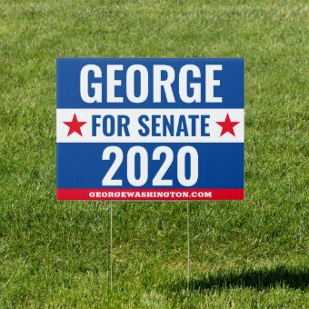 Local Election Candidate Politician Yard Sign | Zazzle