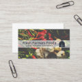 Local Organic | Farmers Market Fresh Produce Business Card | Zazzle