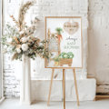 Locally Grown Farm Rustic Baby Shower Welcome Poster | Zazzle