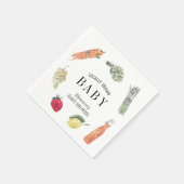 Locally Grown Farmers Market Baby Shower Napkins | Zazzle