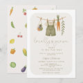 Locally Grown Rustic Baby Shower Invitation | Zazzle