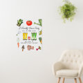 Locally Grown Veggies Neutral Baby Shower Welcome Foam Board | Zazzle