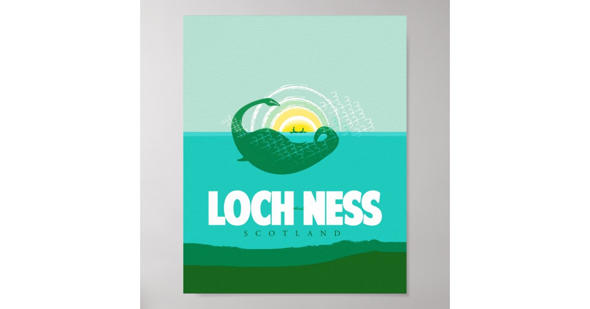 Loch Ness, Scotland travel poster | Zazzle