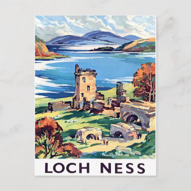 Loch Ness, Scotland, vintage travel Postcard | Zazzle