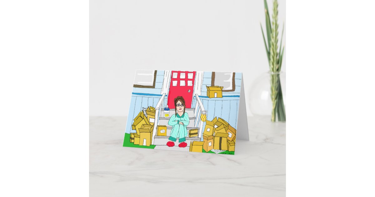 Lock Down Social Distancing Isolating Humor Card | Zazzle