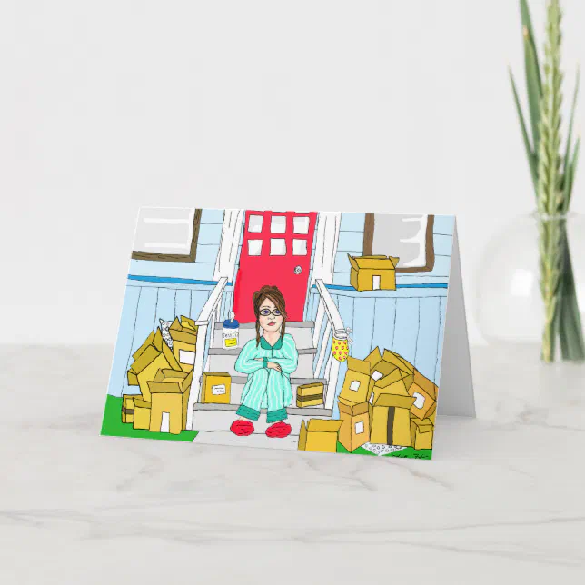 Lock Down Social Distancing Isolating Humor Card | Zazzle