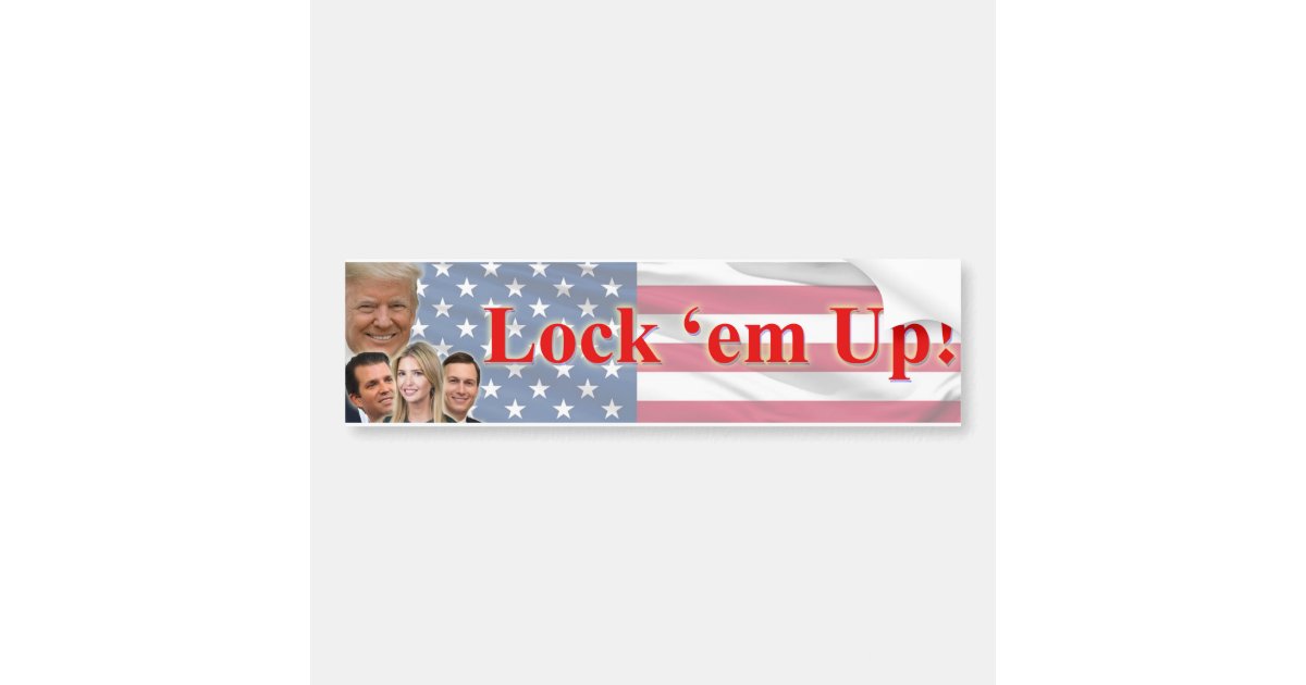 Lock 'em Up Bumper Sticker | Zazzle