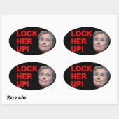 Lock Her Up Oval Sticker | Zazzle