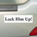 Lock Him Up! Bumper Sticker | Zazzle