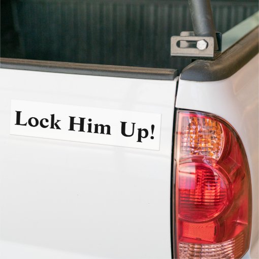 Lock Him Up Bumper Sticker