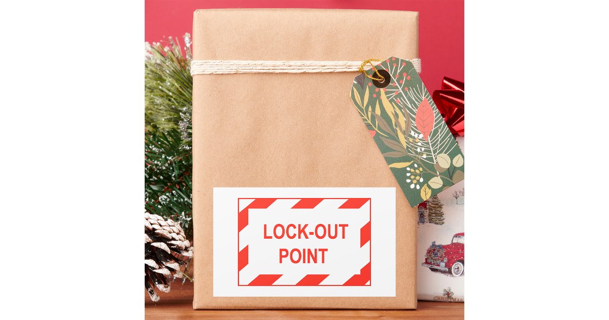 Lock Out Point Stickers | Zazzle