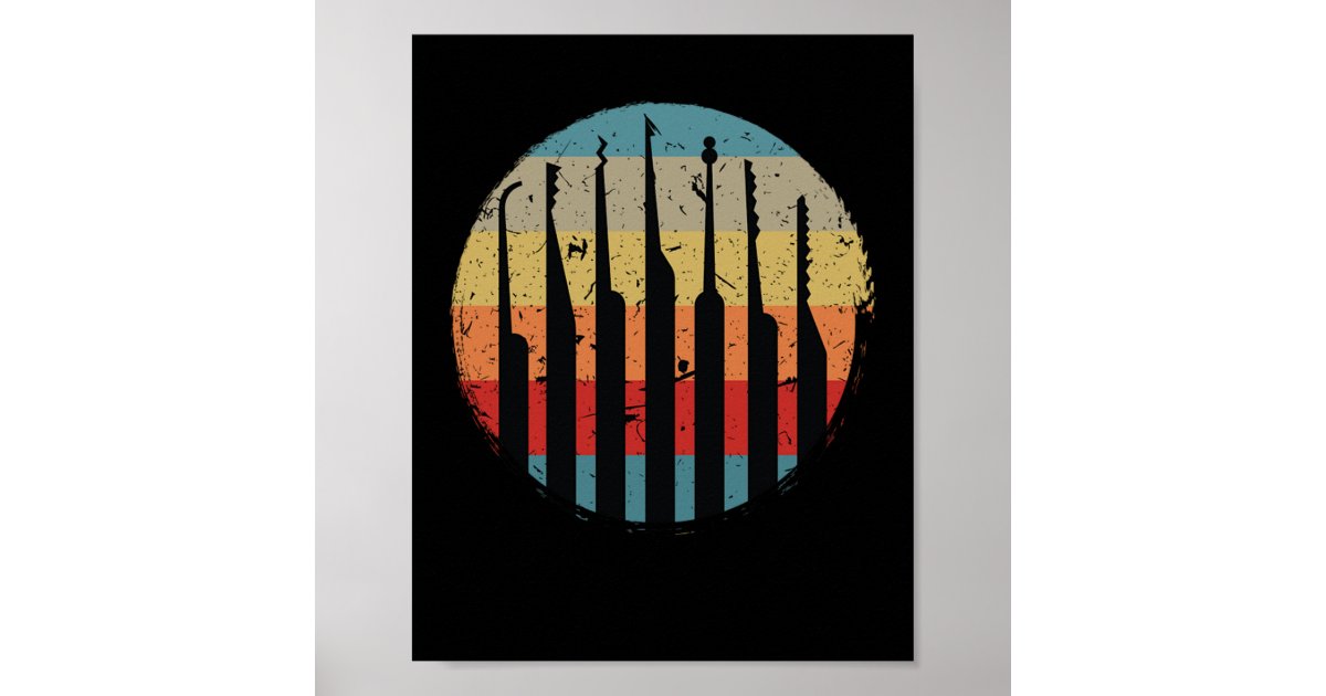 Lock Picking Retro Lock Poster | Zazzle