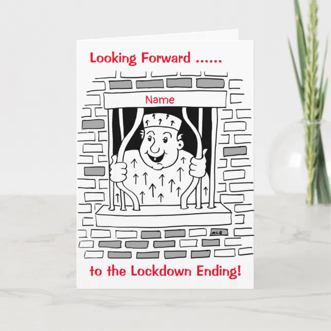 Lockdown Isolation Ending Missing You Card | Zazzle