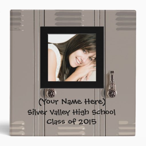 Locker Photo Memory Book Graduation Binder | Zazzle