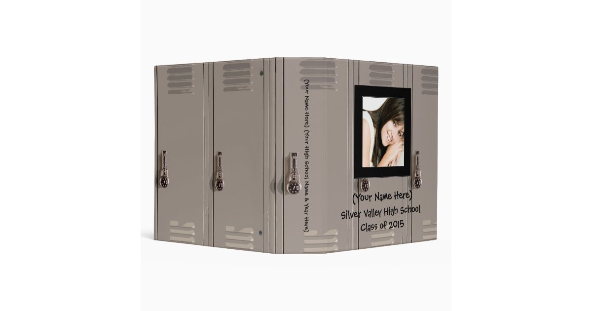 Locker Photo Memory Book Graduation Binder | Zazzle
