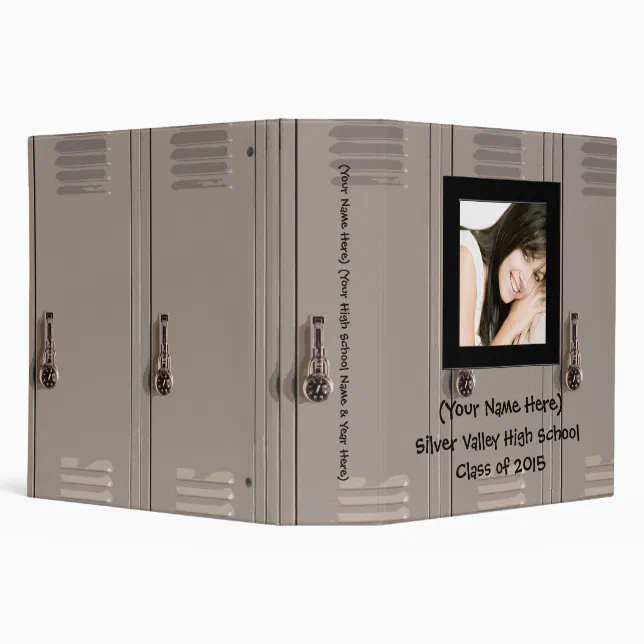 Locker Photo Memory Book Graduation Binder | Zazzle