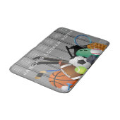 Locker Room Design Bath Mat | Zazzle