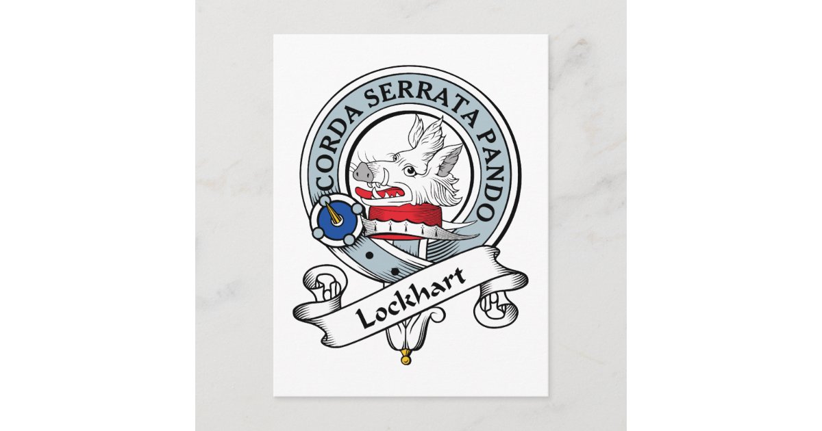 Lockhart Clan Badge Postcard | Zazzle.com