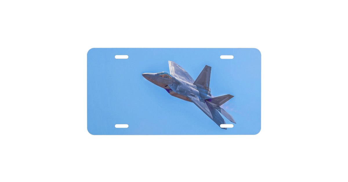 Lockheed Martin F-22A Raptor License Plate | Zazzle